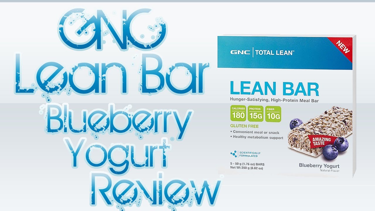 GNC Total Lean: Lean Bar Blueberry Yogurt Review - YouTube