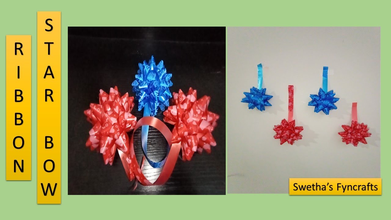 DIY | Ribbon Star Bow | Easy and Unique | For Gifts and Decorations ...