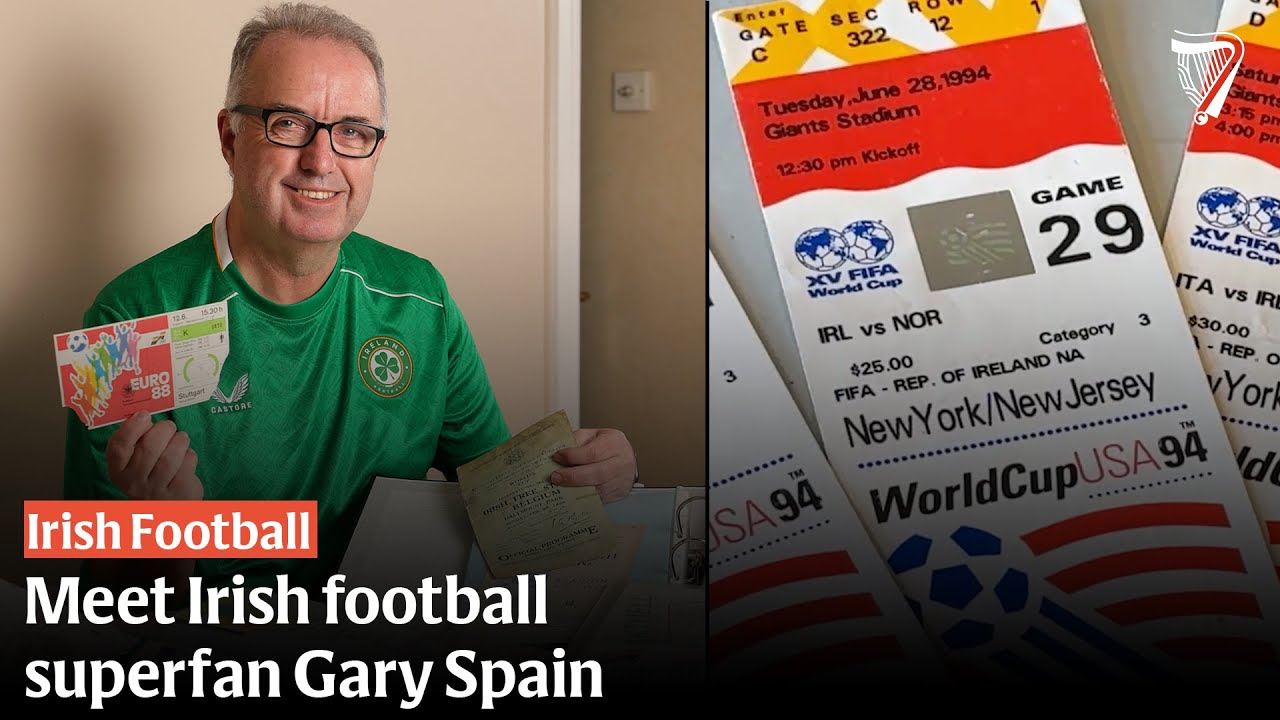 Ireland football superfan Gary Spain - YouTube