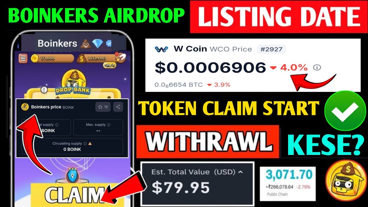 Boinkers Airdrop Listing Date | Boinkers Update Today | Boinkers Coin ...