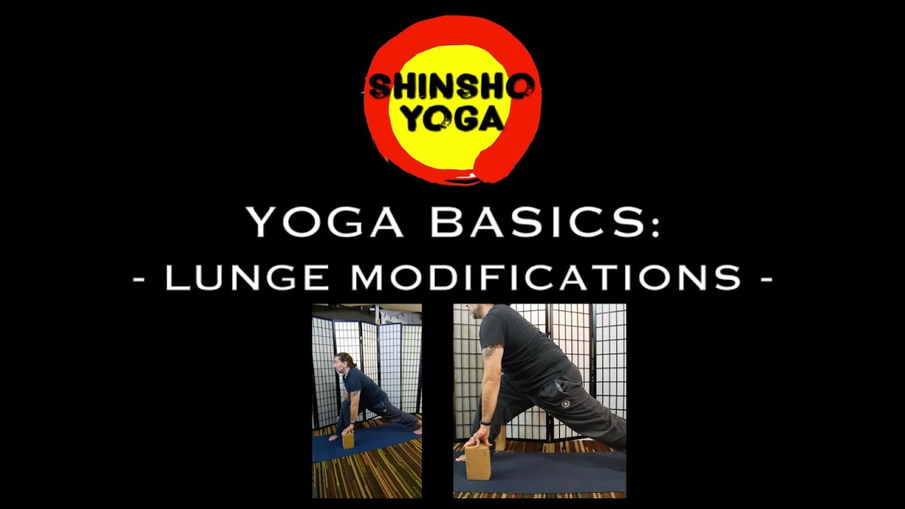 Yoga Lunges - Modifications - YouTube