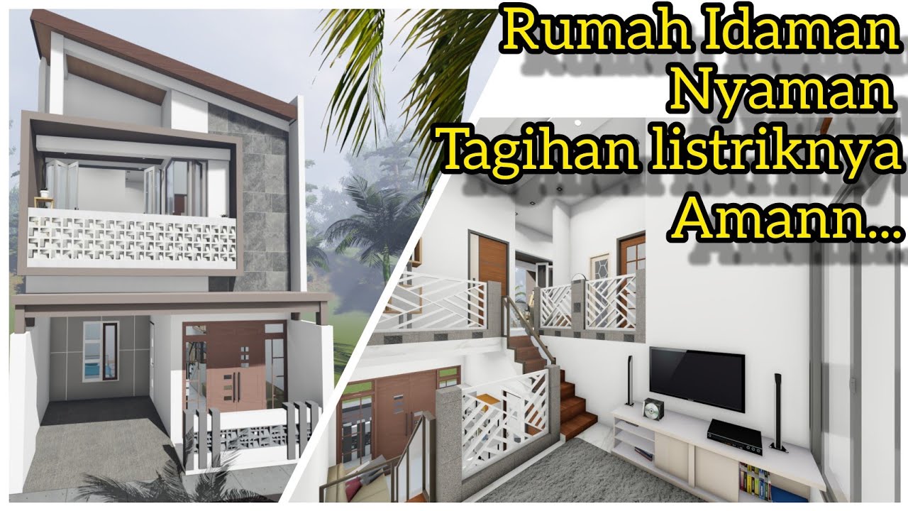 Rumah Split Level Minimalis || Desain Nyaman Bikin Betah Dirumah - YouTube