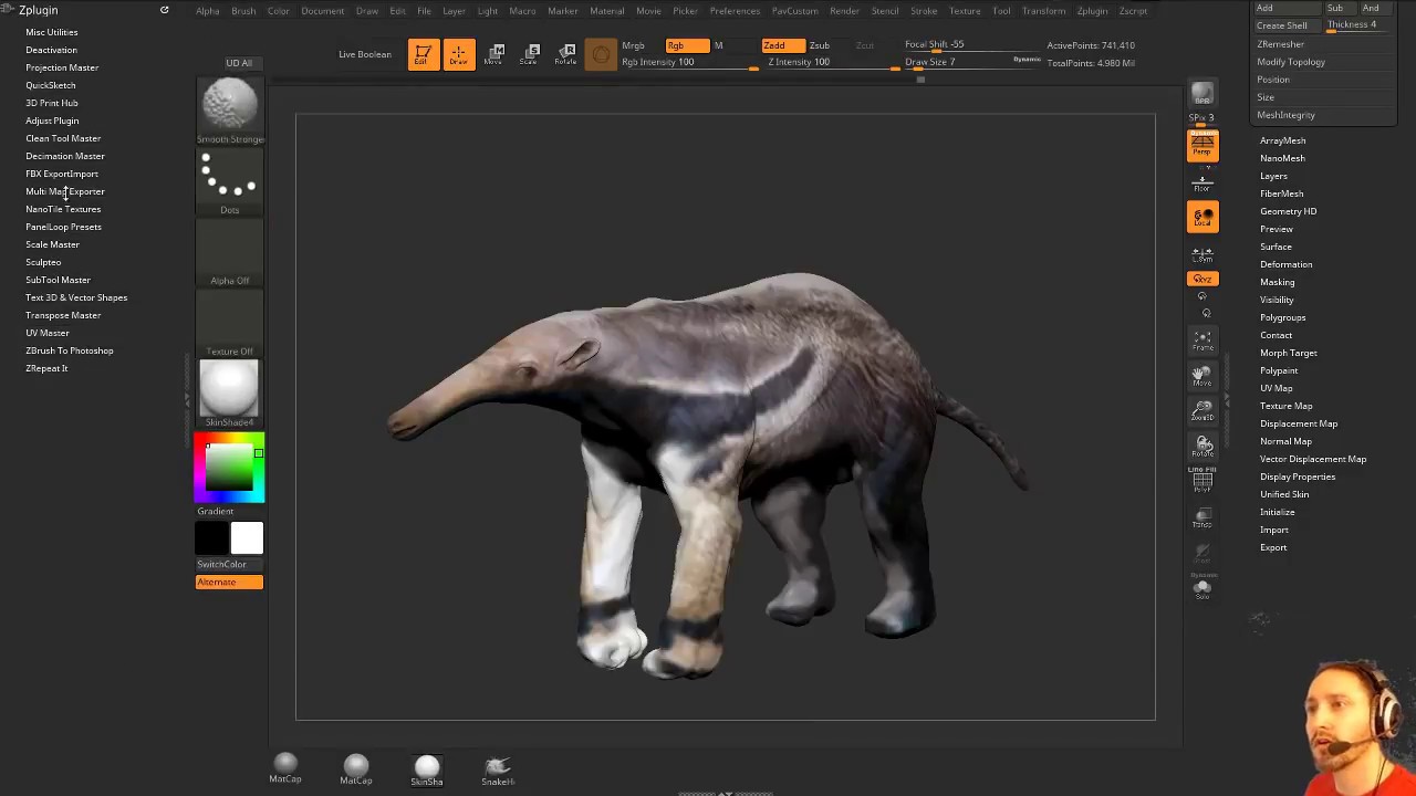 Pavwork 27 Polypaint to Texture - YouTube