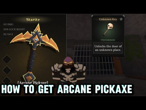 How to get arcane pickaxe in The Forge - YouTube