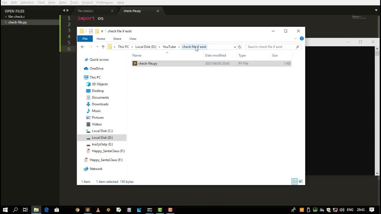 Check If File Exists with Python - YouTube