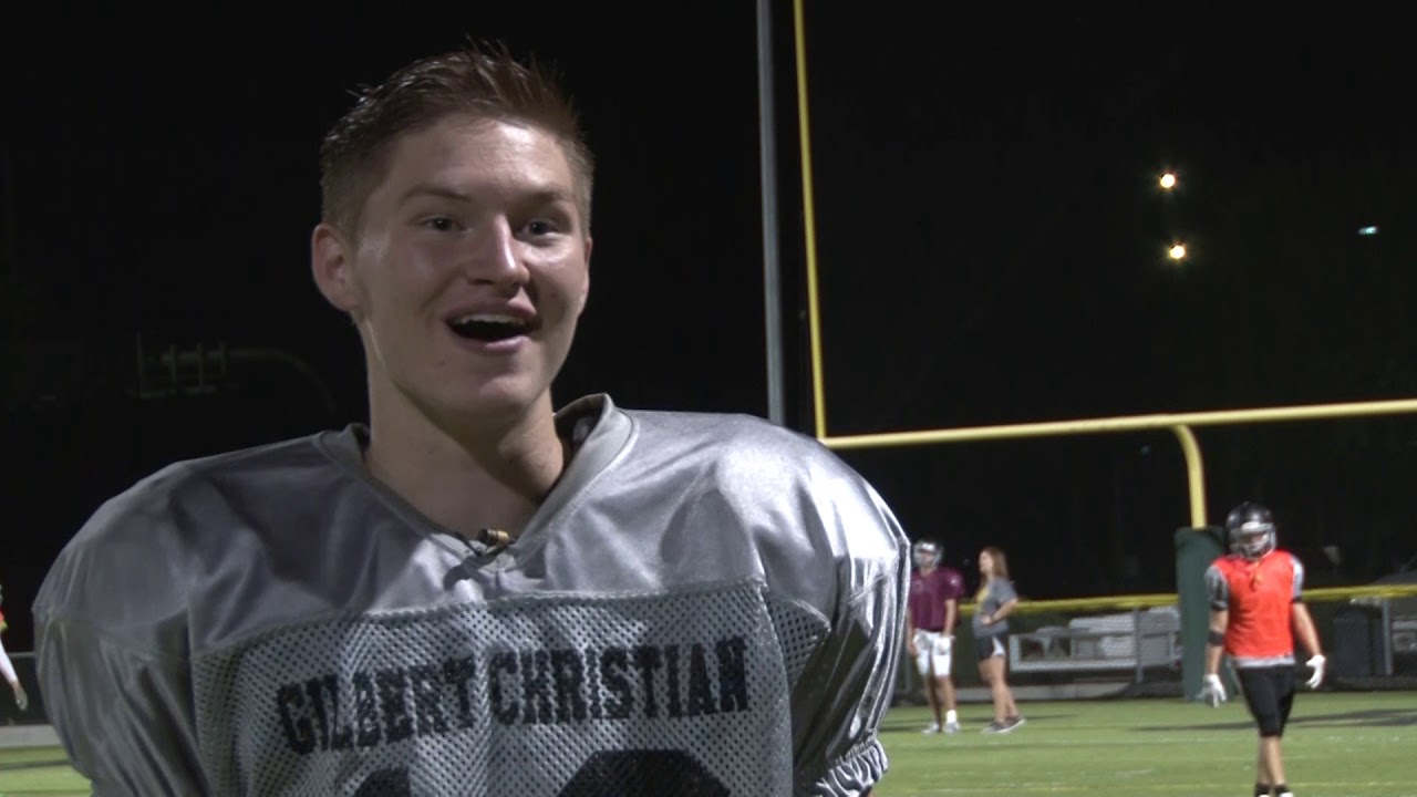 Gilbert Christian kicker Jace Feely smashing records - YouTube