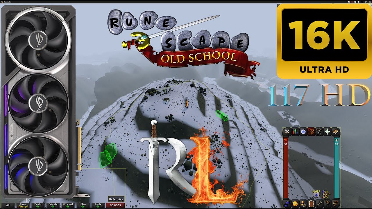 Oldschool RuneScape 13900K 128GB RTX 5090 Astral In 15360x8640 16K With ...
