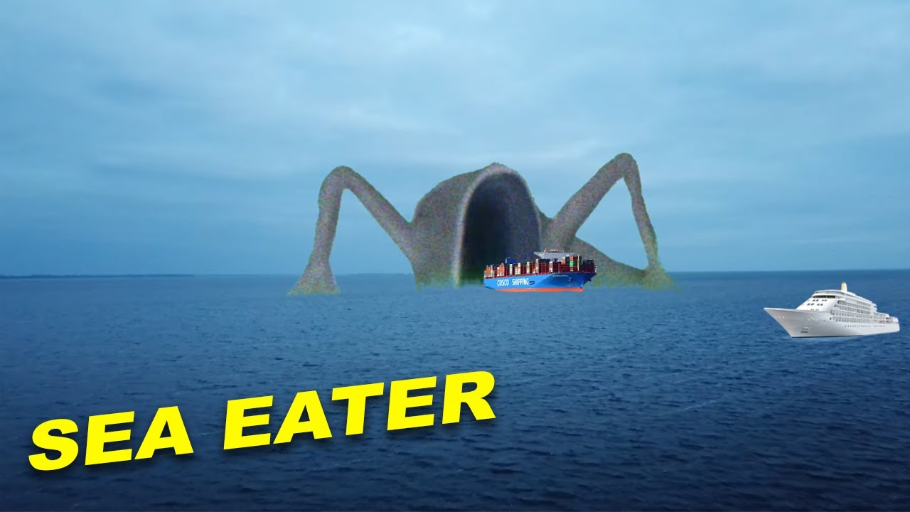 SEA EATER eats a ship in real life - YouTube