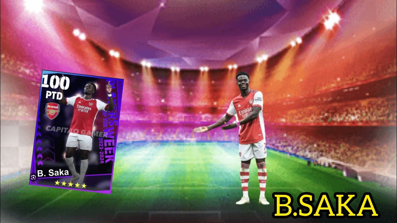99 RATEEUROPEAN POTW B.SAKA THA BEST WINGER CARD#efootball # ...
