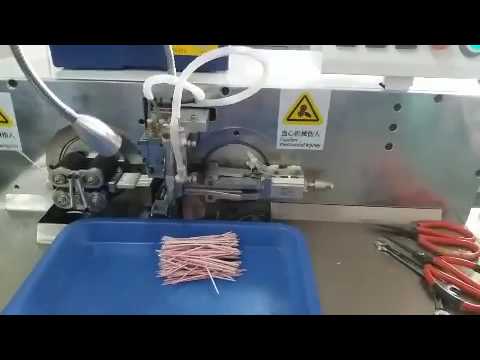 Automatic wire cutting stripping twisting soldering machine - YouTube