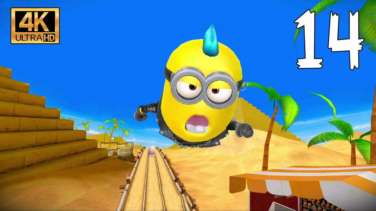 Minion Rush Speedrun- Punk Minion Use the Banana Vacuum Ability 17 ...