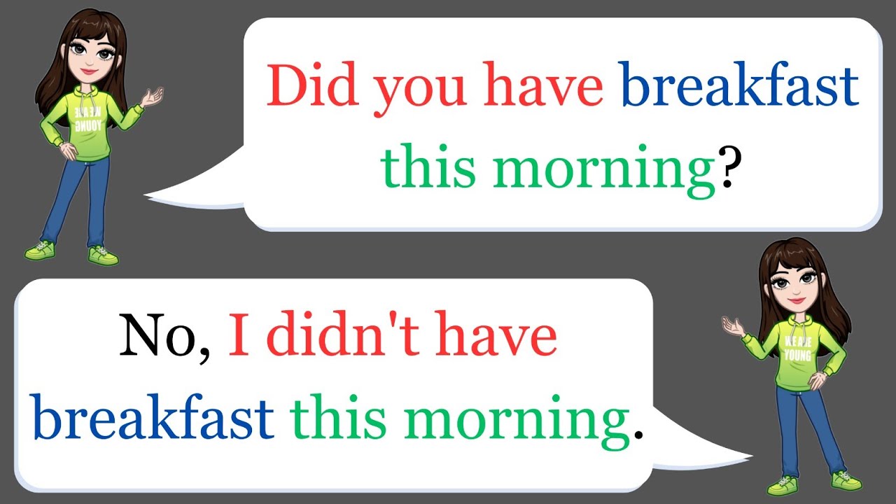 Daily English Conversation (Simple Past Tense) English Listening ...