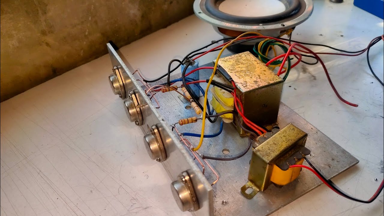 how to make diy booster amplifier using old transformer // powerfull ...