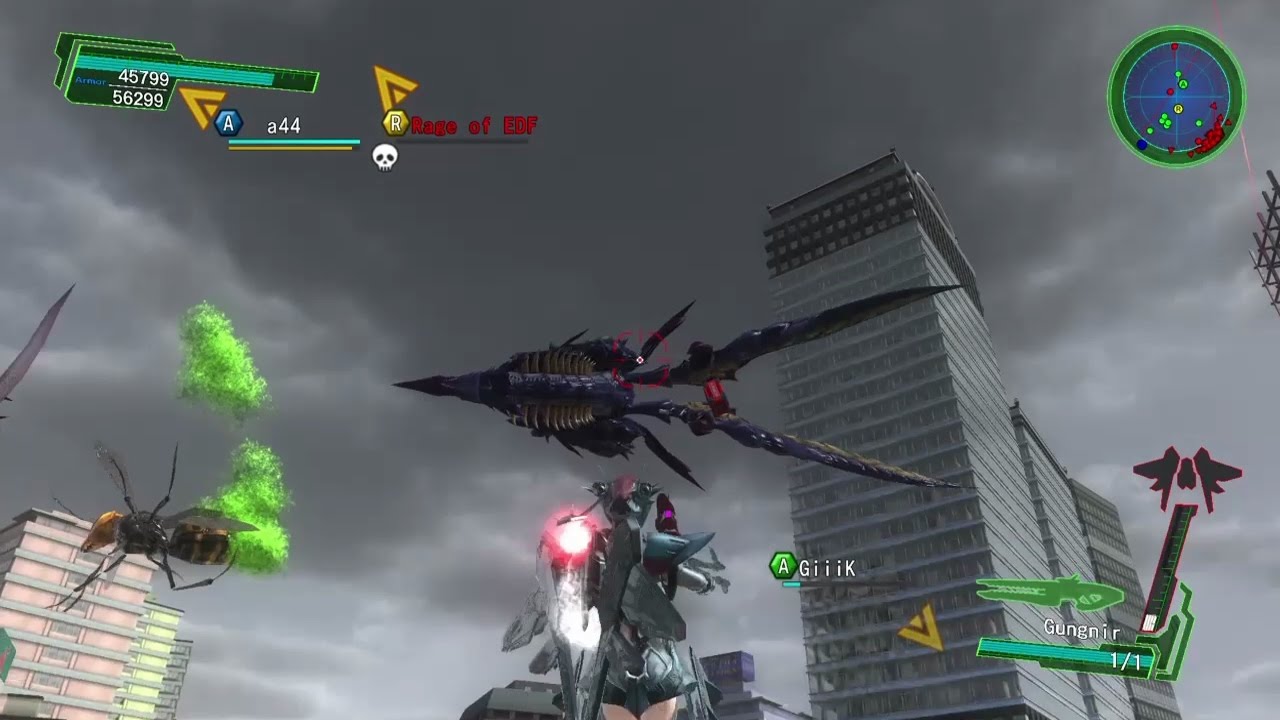 EDF Earth Defense Force 4.1 Online Mission 93 Legion of Monsters Wing ...