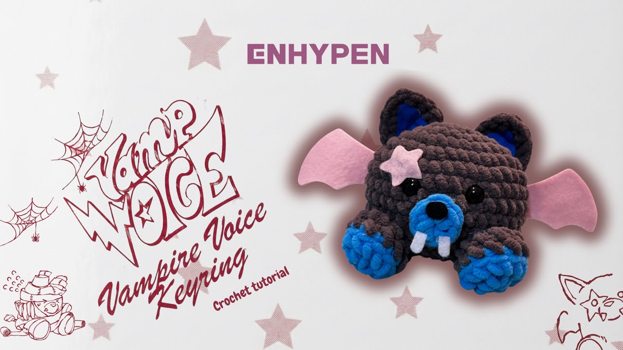 Vampire Voice Keyring Enhypen CrochetAmigurumi | Enhypen Vanish crochet ...