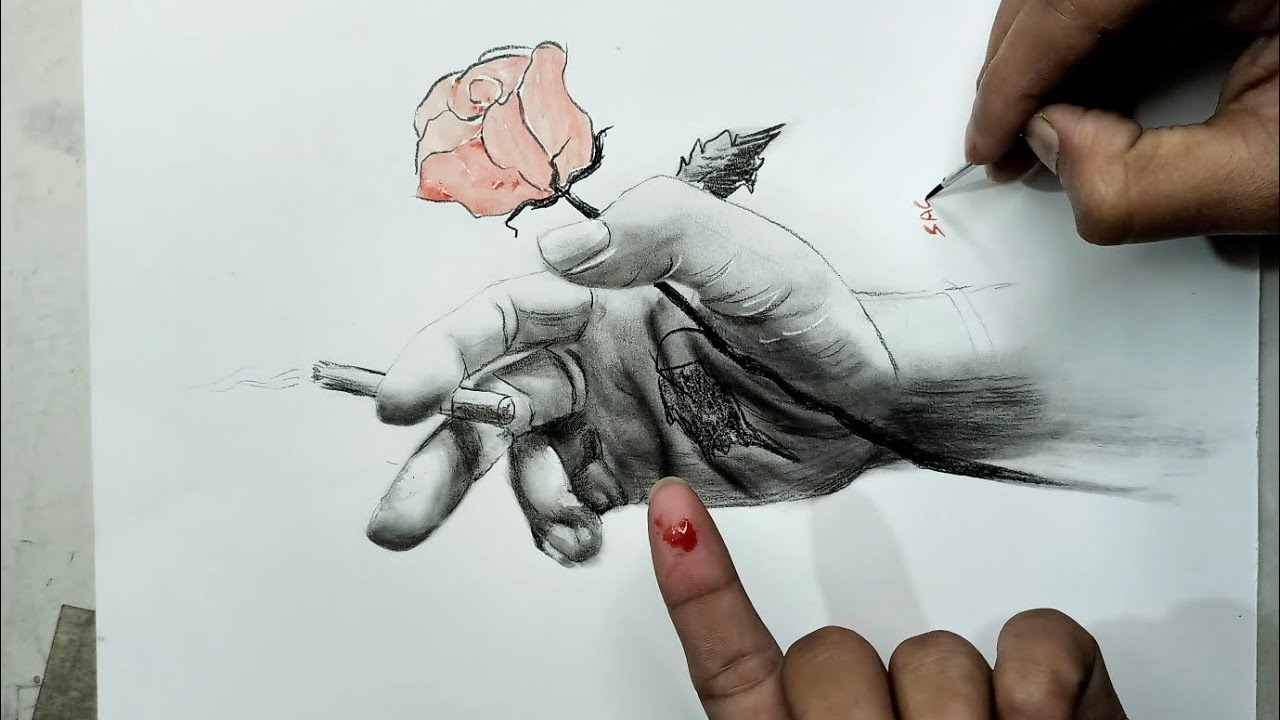 With Charkul Powder And Brush... 🖤 #love #emotion #art #sketch #hart ...