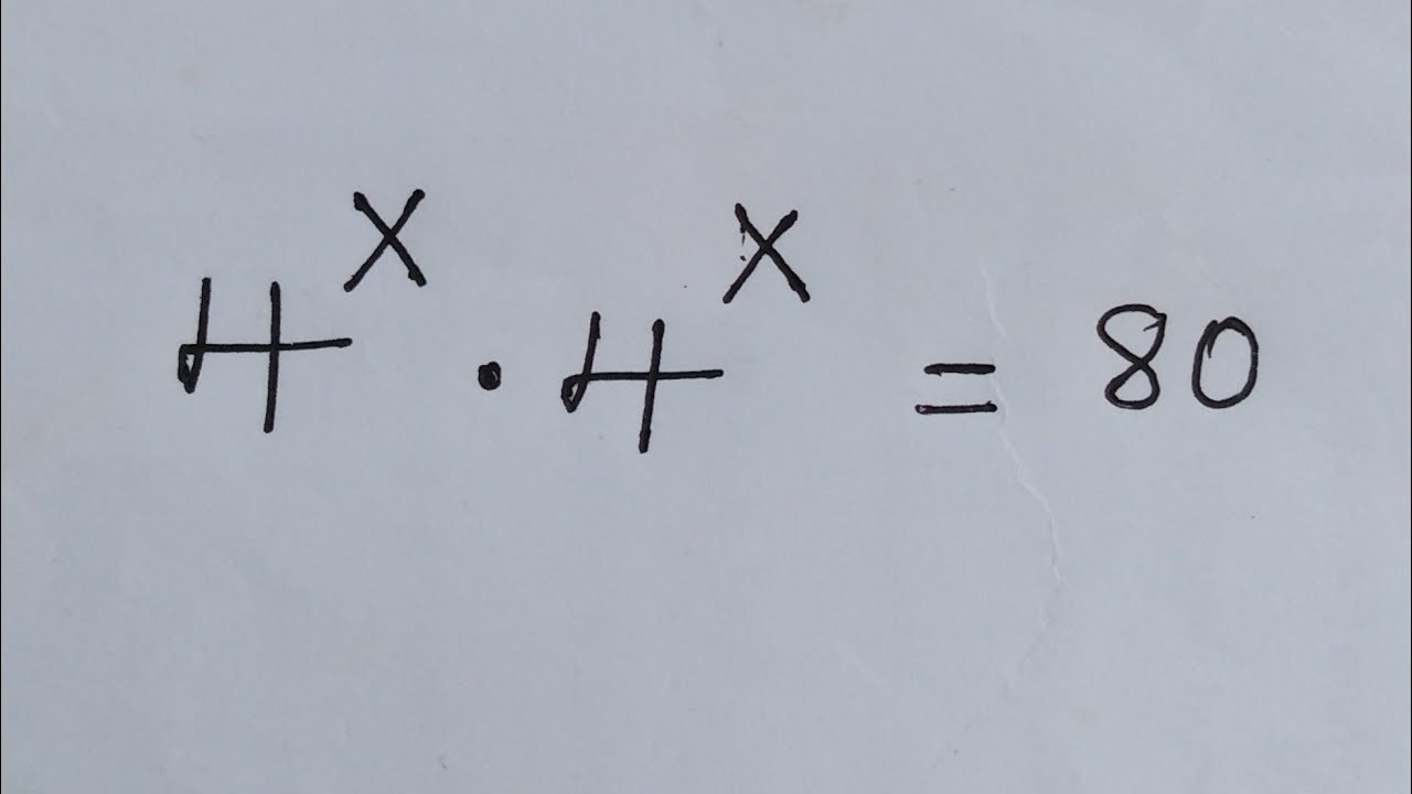 Interesting exponential equation | can you solve ? - YouTube