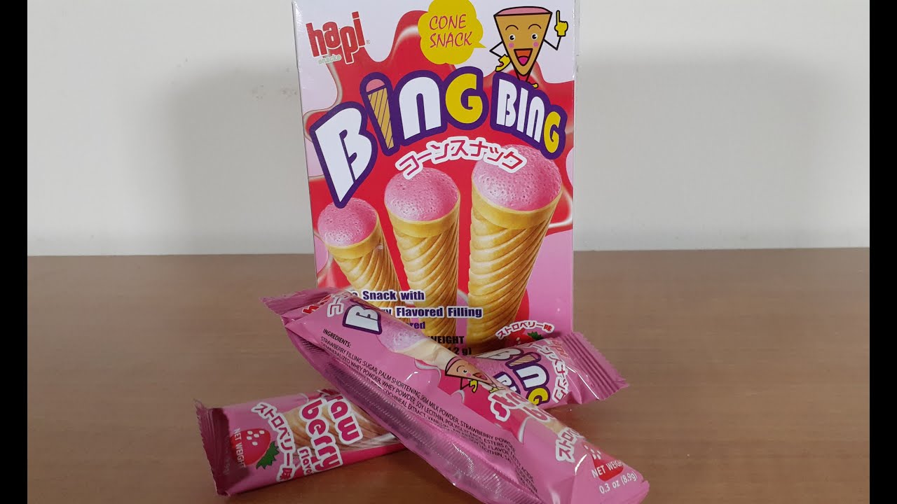 Hapi Bing Bing Cone Snack ~ Food Review - YouTube