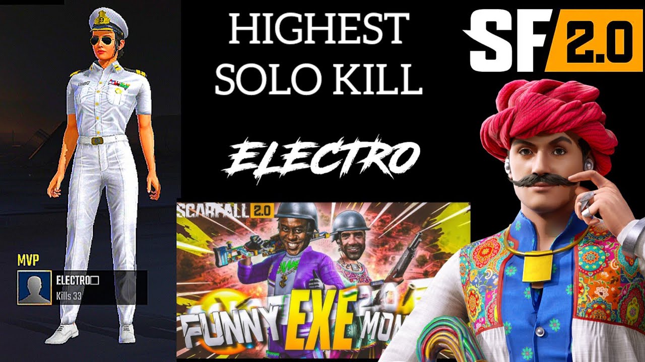 HIGHEST SOLO KILL RECORD IN SCARFALL 2.0 INDIA - 2024 | ELECTRO. - YouTube
