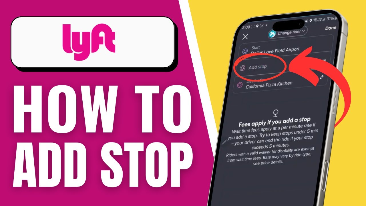 How to Add a Stop on Lyft (Step-by-Step) - YouTube