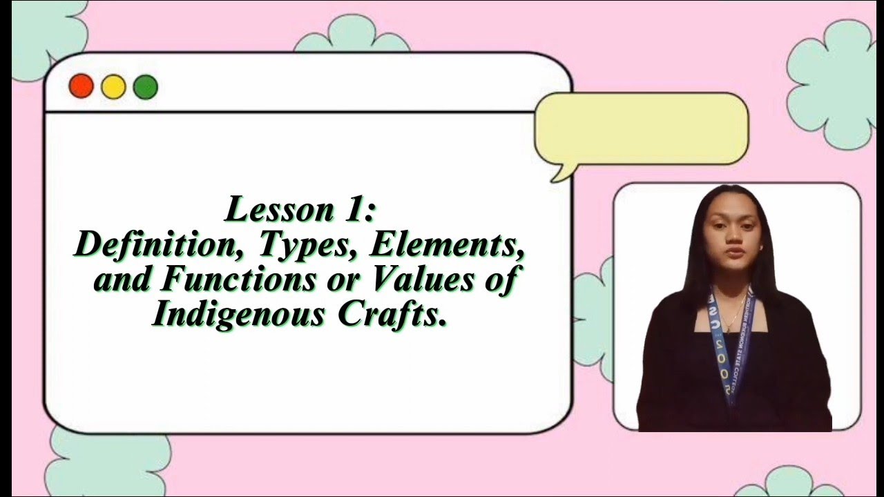 Lesson 1: Definition, Types, Elements, and Functions or Values of ...