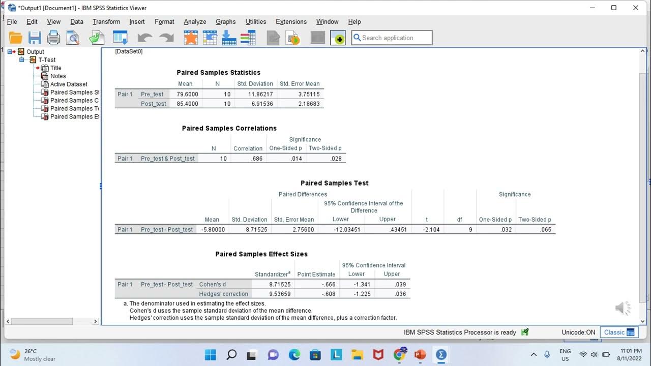 Practical 2: T-test (Paired sample T-test) by using SPSS v29.0 - YouTube