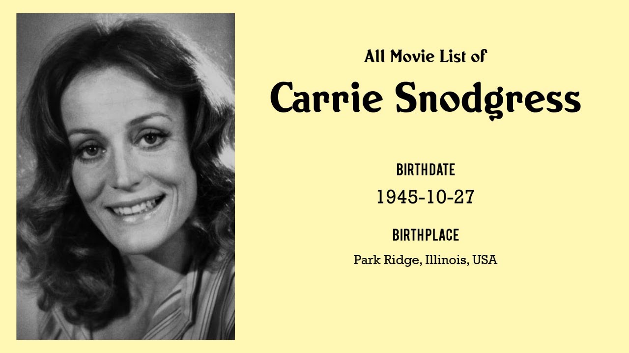 Carrie Snodgress Movies list Carrie Snodgress| Filmography of Carrie ...