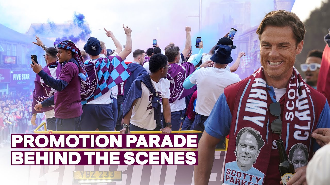 Behind The Scenes & On The Bus For Burnley's Promotion Parade! - YouTube