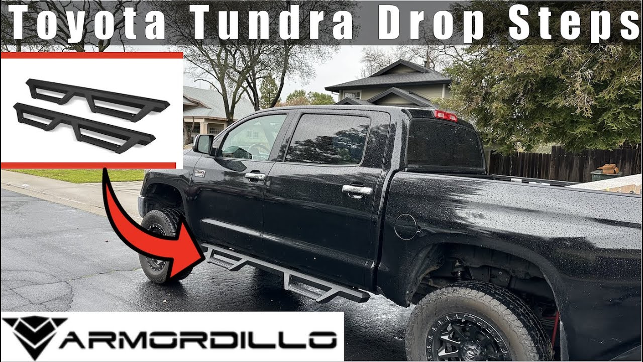 How to install Armordillo Drop Steps on Toyota Tundra - DIY - YouTube