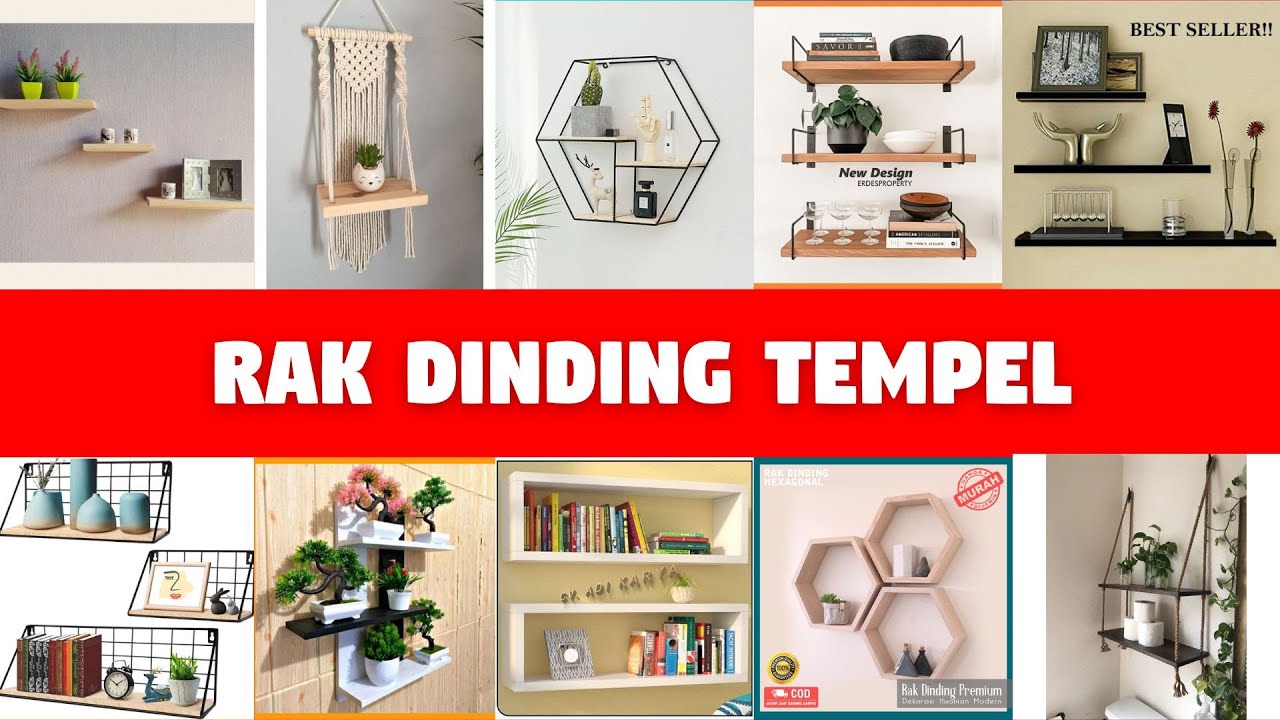 20 Ide Rak Dinding Tempel Minimalis - YouTube