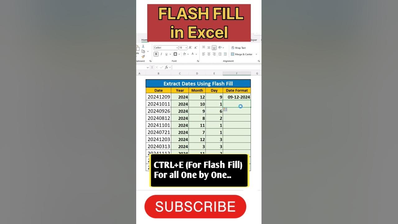 ExcelTrick#Flash Fill in Excel#Excel Flash Fill#Excel#exceltips#shorts#viral#exceltutorial# ...