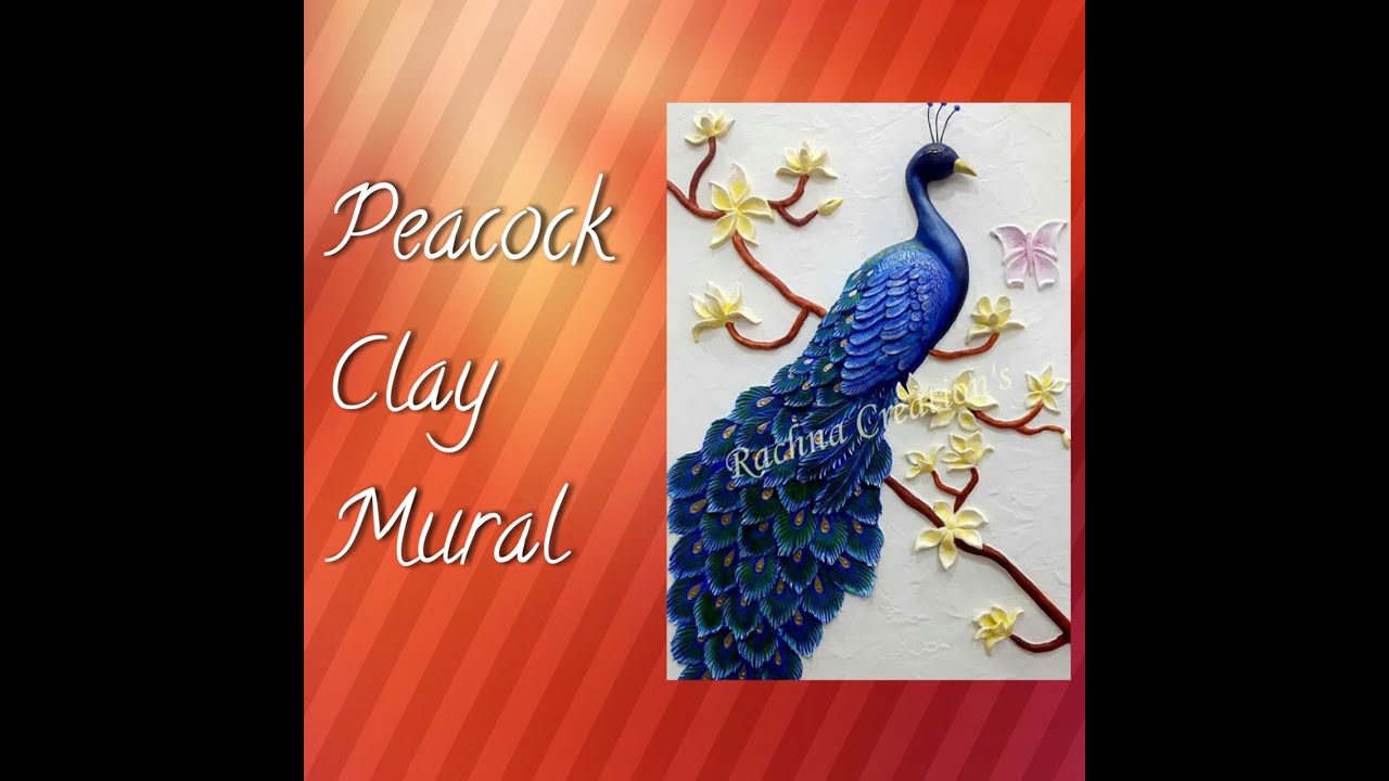 Peacock Clay Relief Mural - YouTube