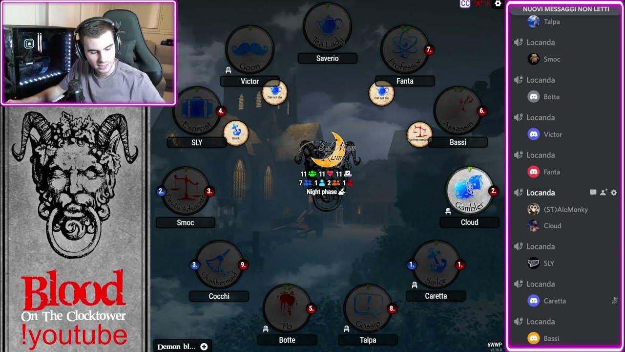 Bad Moon Rising | ST PoV | Blood on the Clocktower | BotC ITA - YouTube