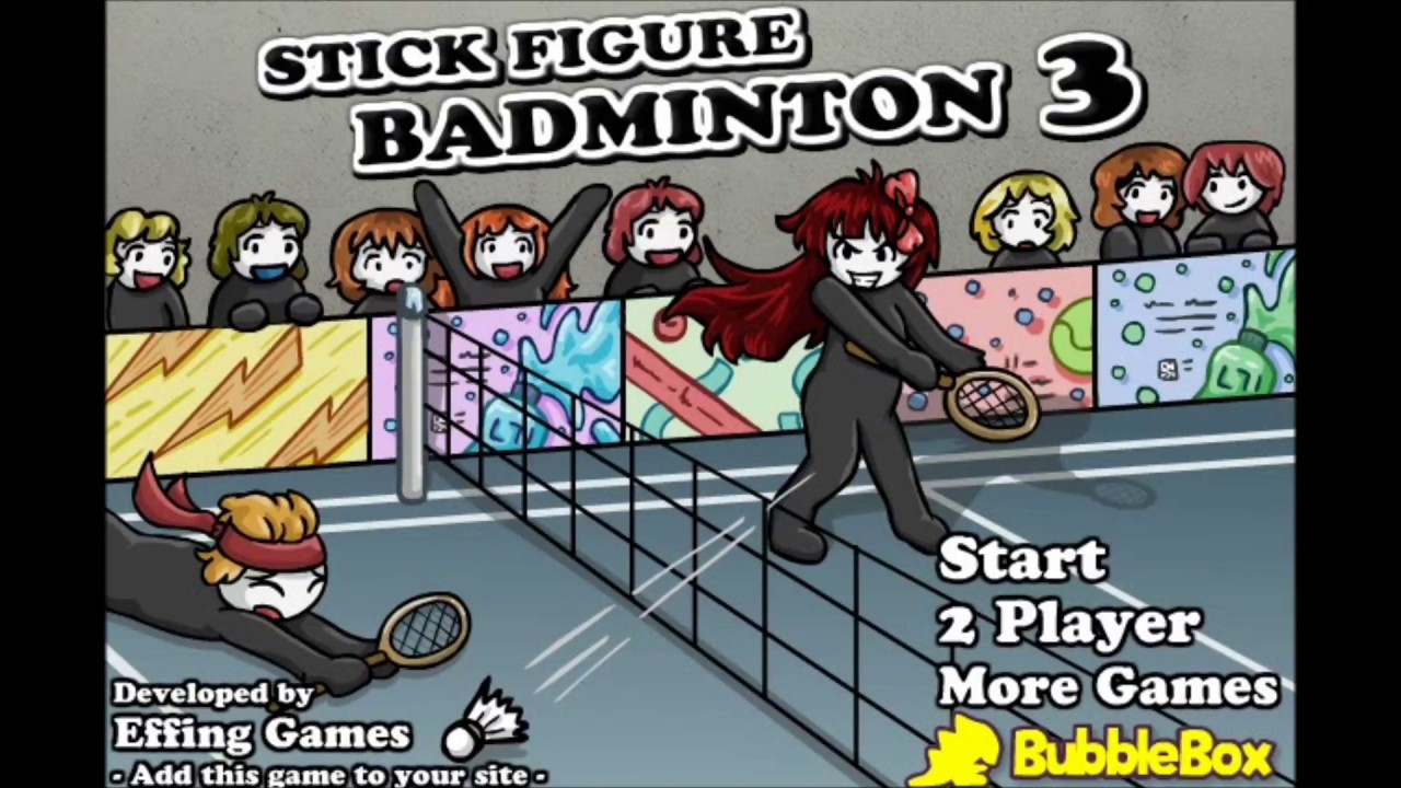 flash player- Stick Figure Badmnton 3 - YouTube