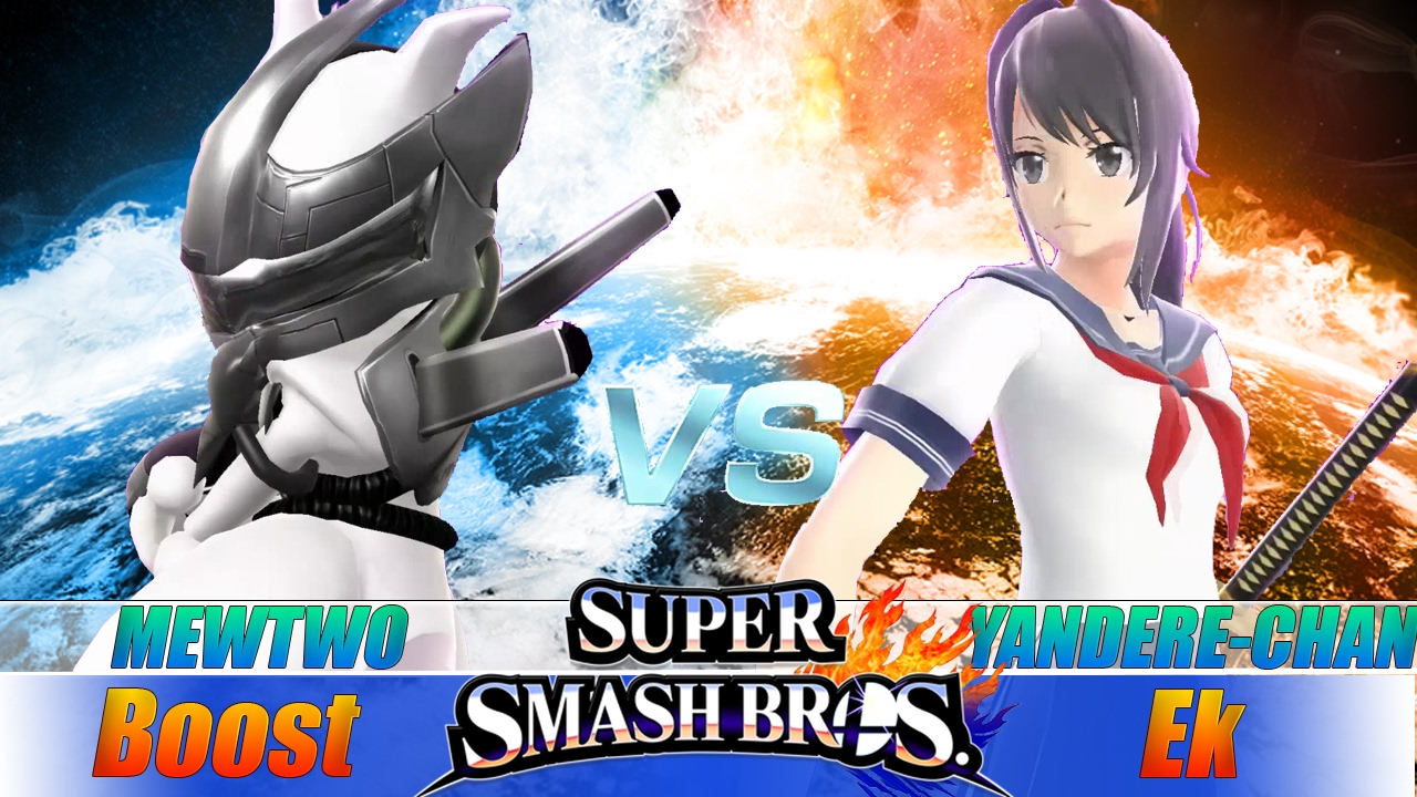 Super Smash Bros. - Mewtwo Vs Yandere-Chan !!! [MOD] - YouTube