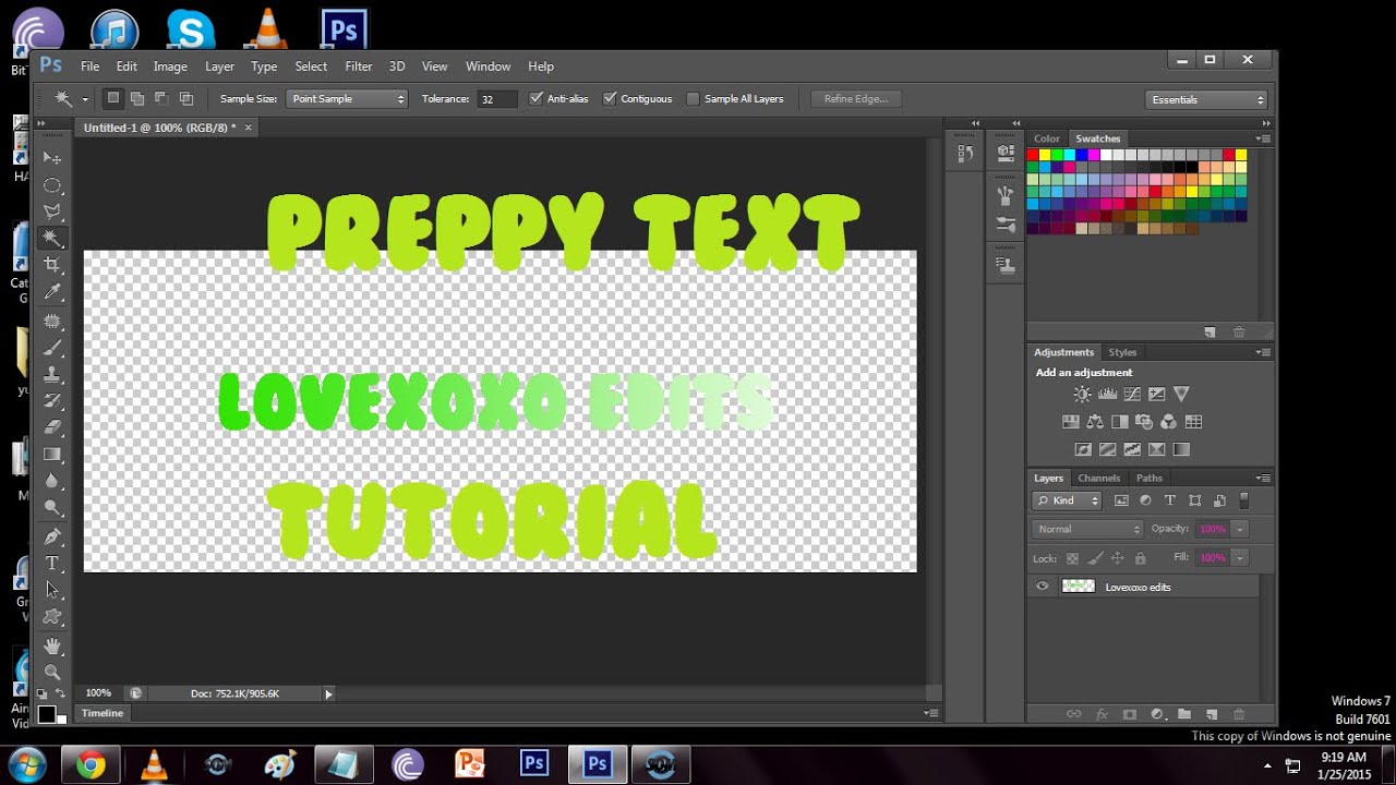 +How to Create a Preppy Text I Photoshop - YouTube