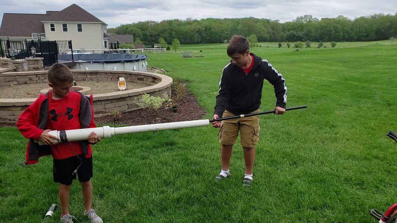 Potato launcher - YouTube