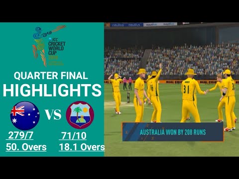 AUSTRALIA VS WEST INDIES | ICC Cricket World Cup 2015 (QUARTER FINAL ...