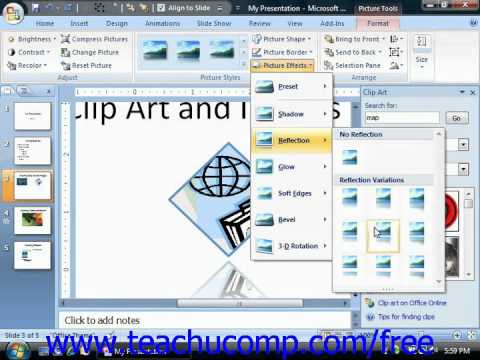 PowerPoint 2007 Tutorial Using Picture Tools 2007 Only Microsoft ...