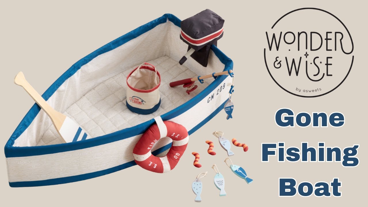 Wonder and Wise Kid's Fishing Boat Play Set #toys #imagination #toyfair ...