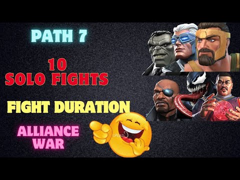 Alliance war path 7 season 45 all solo fights Hercules the smasher mcoc ...