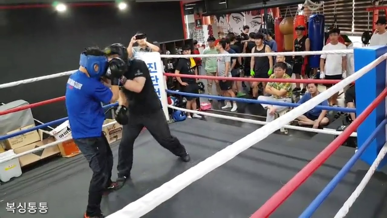 [제5회 전일.상무복싱연합 스파링데이] 전주에서 혼자 내려와 참여 해주신 ricky maru님! - YouTube