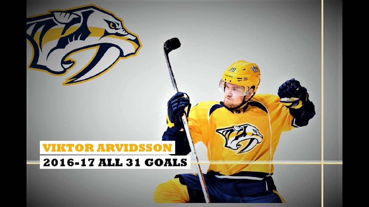 Viktor Arvidsson (#38) ALL 31 Goals 2016-17 Season (HD) - YouTube
