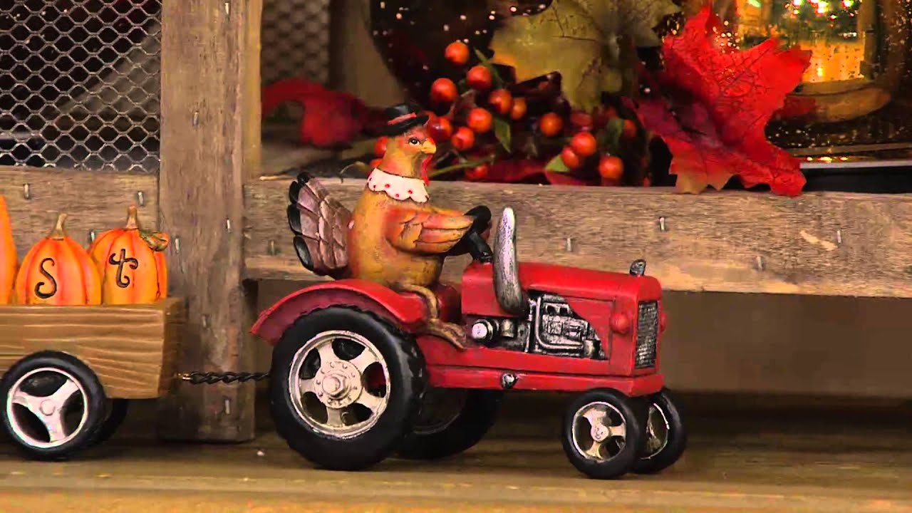 Turkey on Tractor Pulling Pumpkins by Valerie with Carolyn Gracie - YouTube