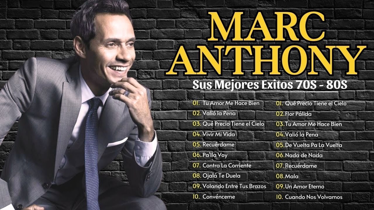 MARC ANTHONY MIX 2024 | LO EXITOS MAS GRANDE | GREATEST HITS | SALSA ...