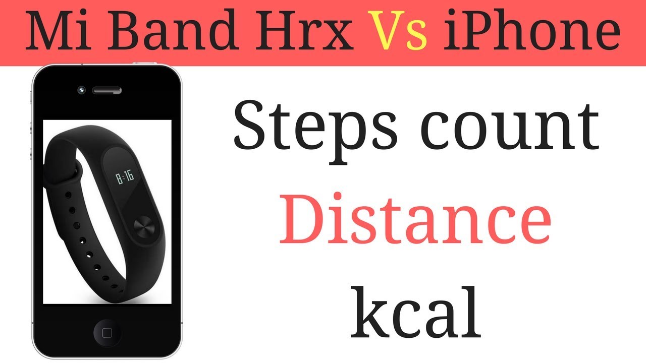 Xiaomi Mi Band HRX Edition Vs iPhone | Steps Count,Kcal,Km | Hindi ...