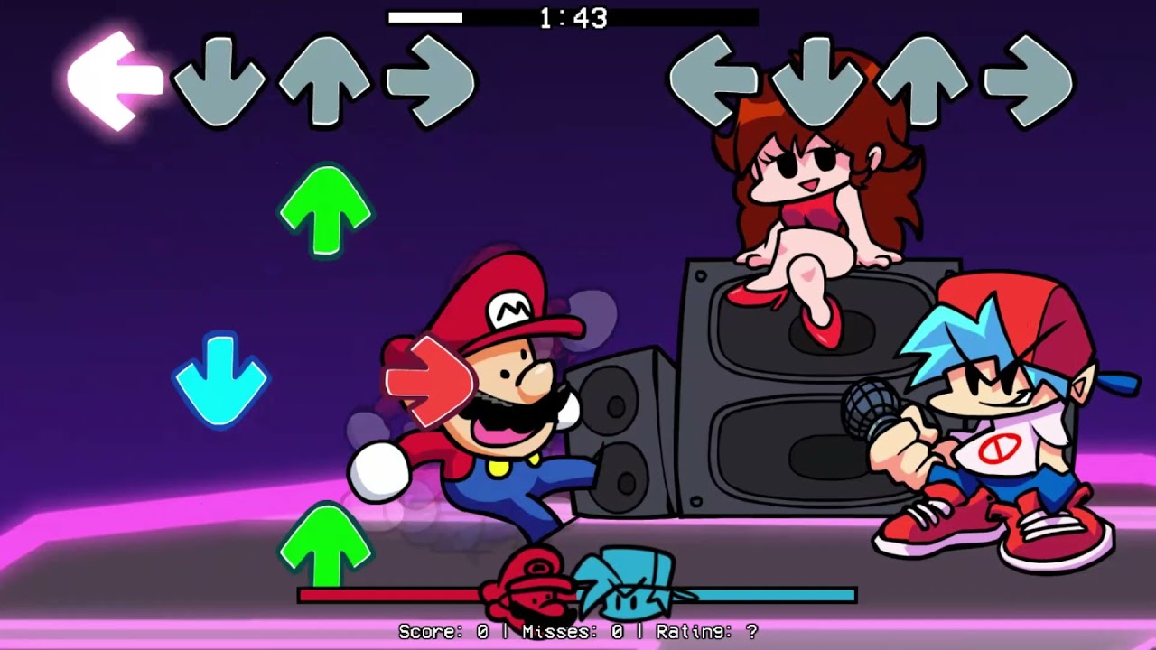 Friday Night Funkin' : Vs Speedrunner Mario | FNF vs Speedrunner Mario ...