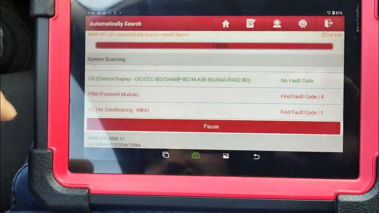 TUTORIAL DIAGNOSTIC AND RAPAIR BMW E90 N46 with LAUNCH CRP919E BT , FAULT CODES 2E26, 29CC, 29CF ...