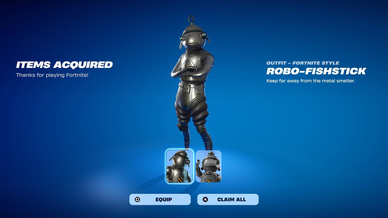 How To Get Robo-Fishstick Skin FREE In Fortnite! (Unlocked LEGO Robo ...