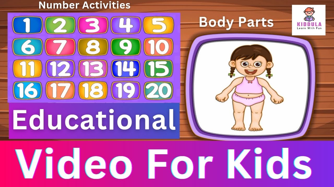 Body Parts For Kids | Size Comparison | Number Counting 1 to 20 | Body ...